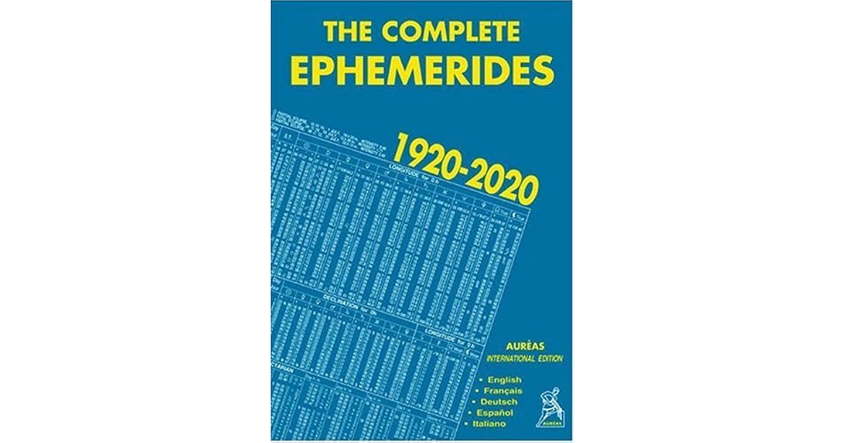 The Complete Ephemerides 1920-2020, International Edition by Francis ...