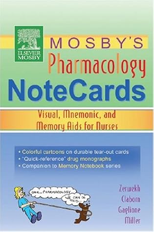 Mosby's Pharmacology Memory Notecards: Visual, Mnemonic, and Memory ...