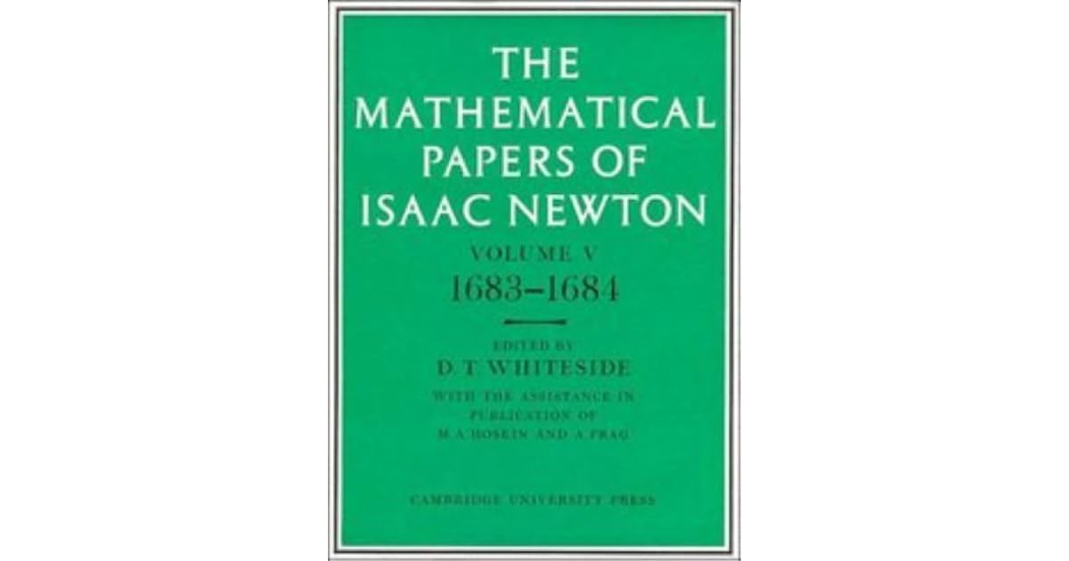 The Mathematical Papers of Isaac Newton: Volume 5, 1683-1684 by Isaac ...