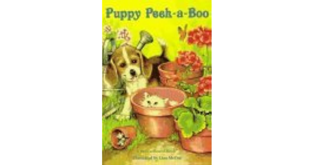 Puppy Peek-A-boo by Lisa McCue