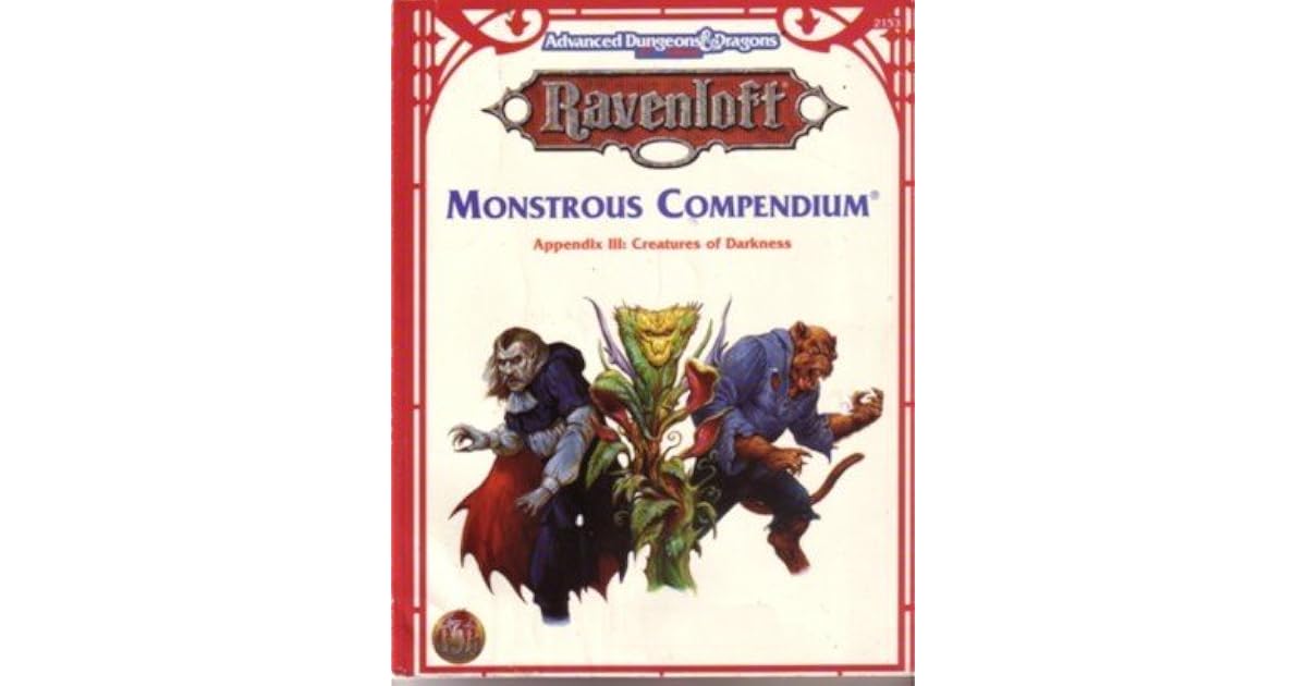 Monstrous Compendium Appendix III: Creatures of Darkness by Kirk Botulla
