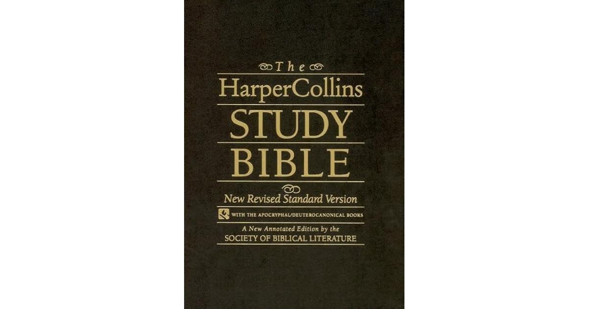 The HarperCollins Study Bible black leather: New Revised Standard ...