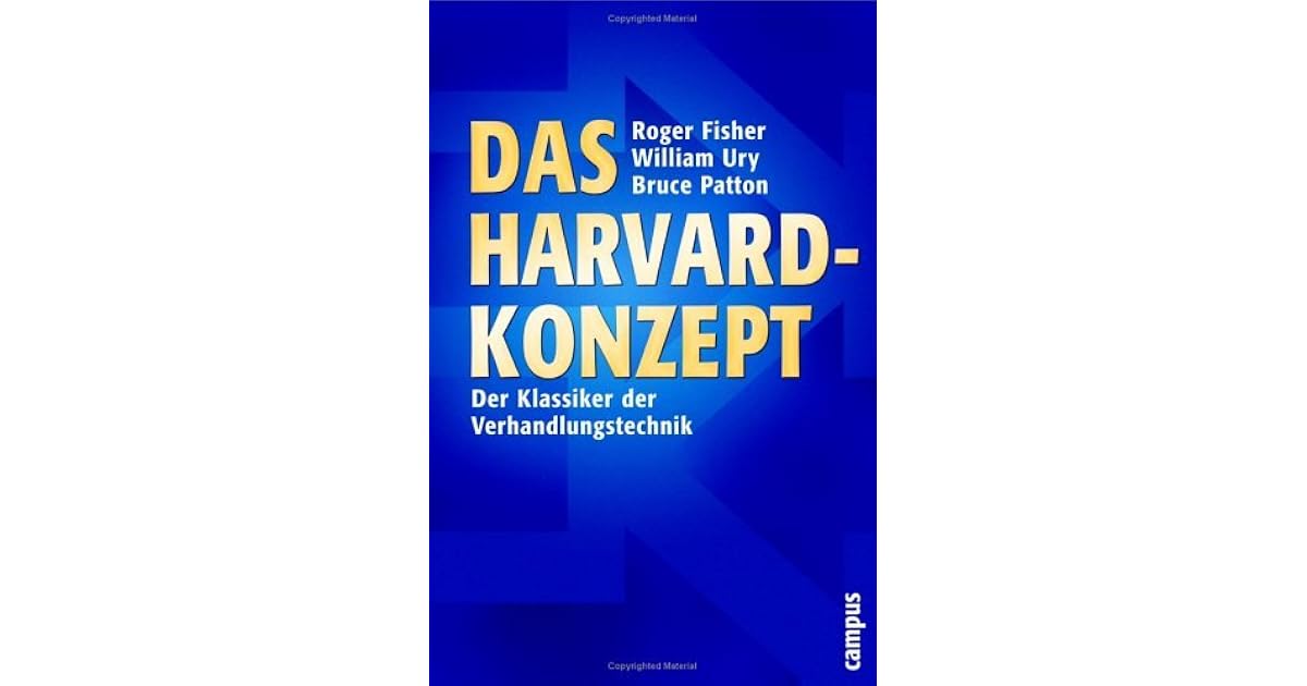 Das Harvard-Konzept : der Klassiker der Verhandlungstechnik by Roger Fisher