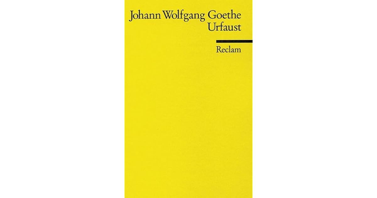Urfaust by Johann Wolfgang von Goethe