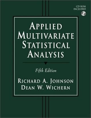 Applied Multivariate Statistical Analysis by Richard A. Johnson