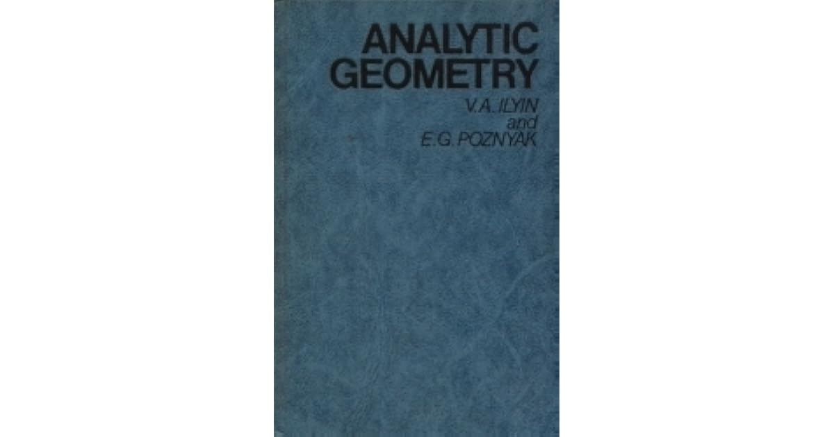Analytic Geometry by V.A. Ilyin
