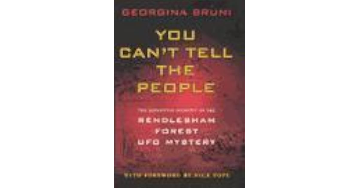You Can't Tell the People by Georgina Bruni
