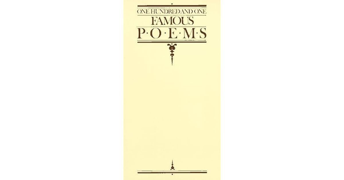 101 Famous Poems by Roy Jay Cook