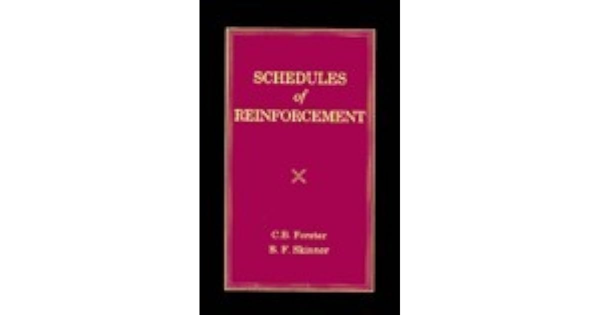 Schedules of Reinforcement by B.F. Skinner