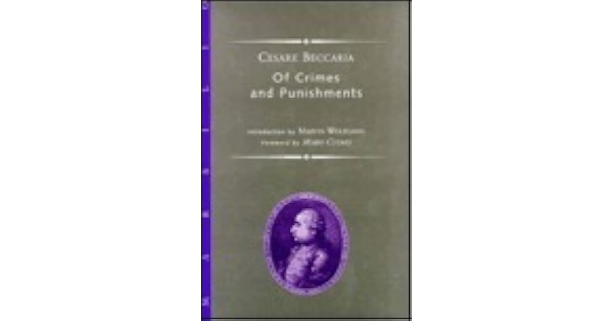 Of Crimes and Punishments by Cesare Beccaria
