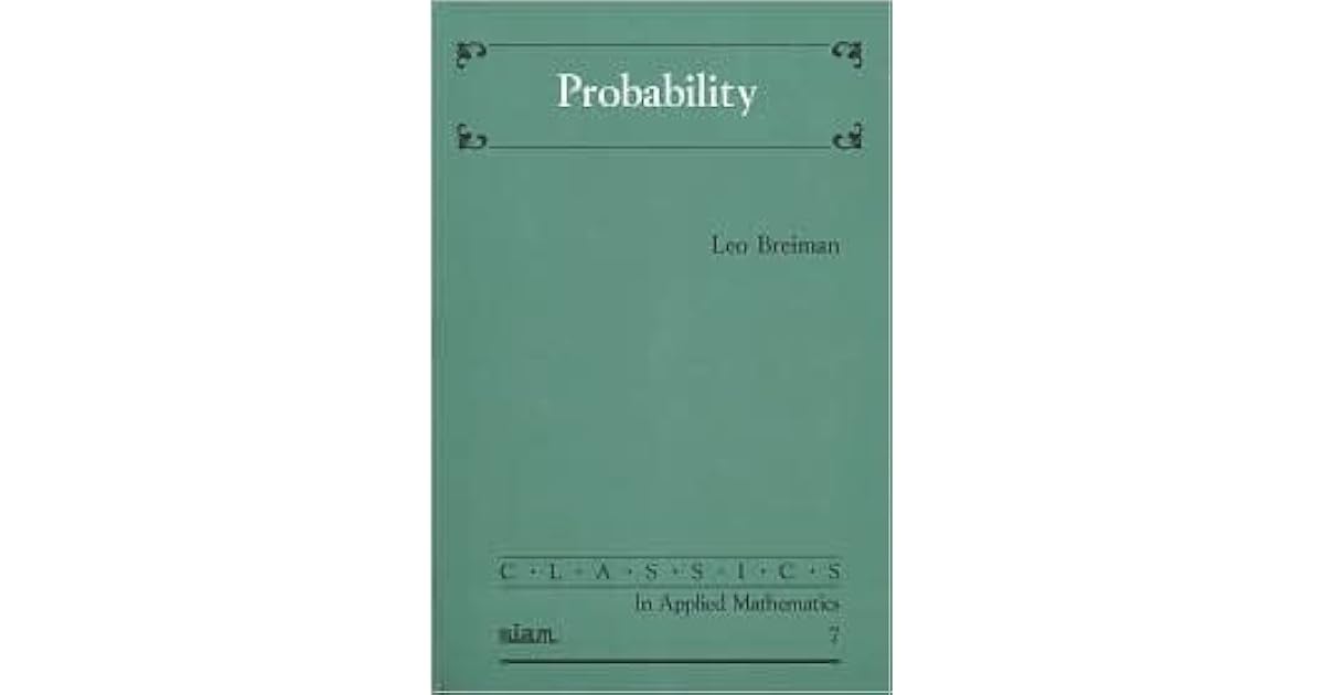 Probability by Leo Breiman