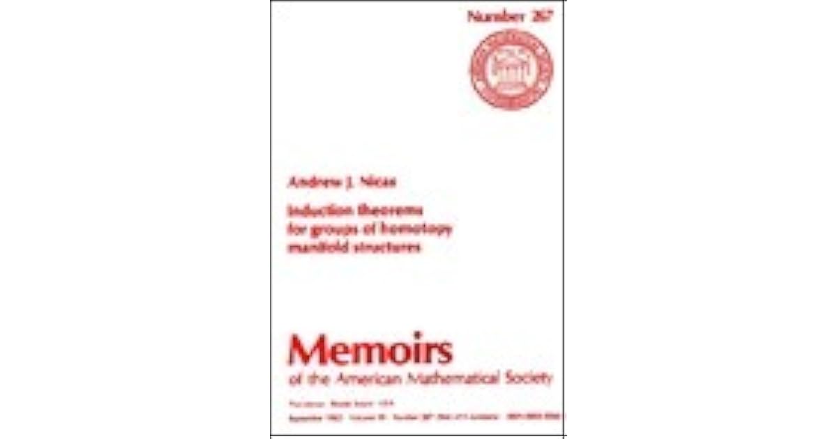 Induction theorems for groups of homotopy manifold structures by Andrew ...