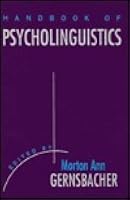 Handbook of Psycholinguistics by Matthew Traxler