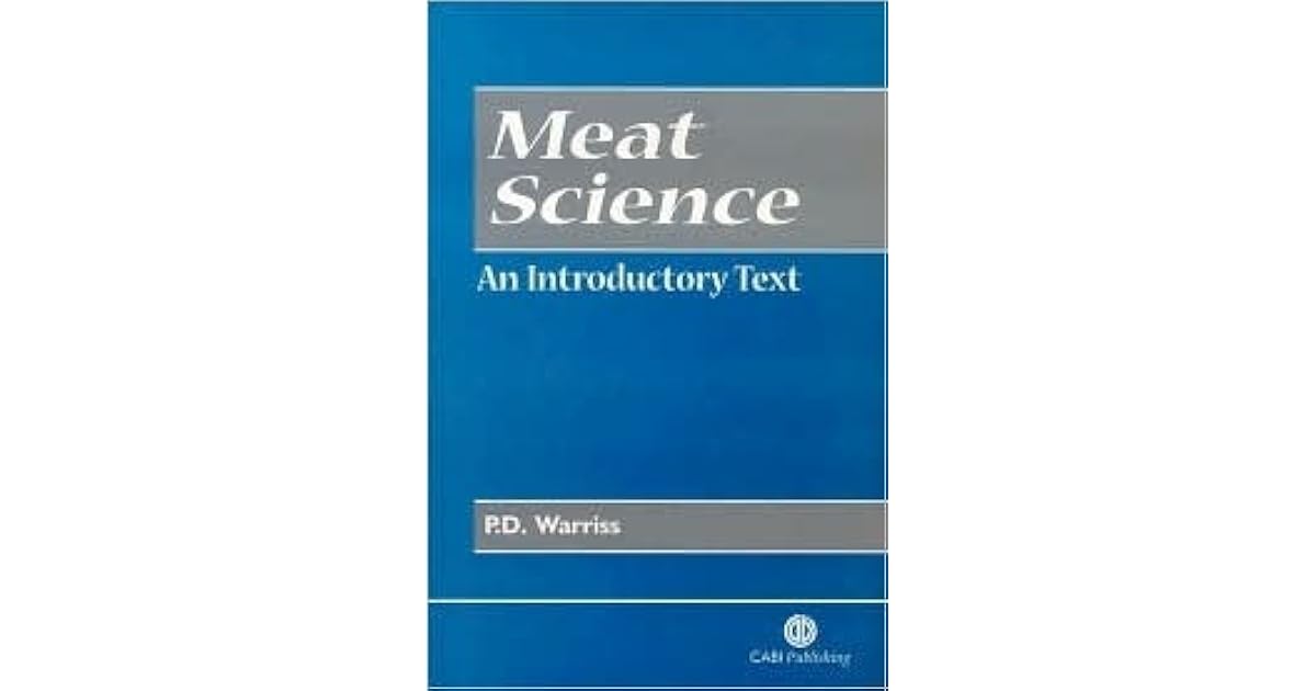 Meat Science: An Introductory Text by P.D. Warriss