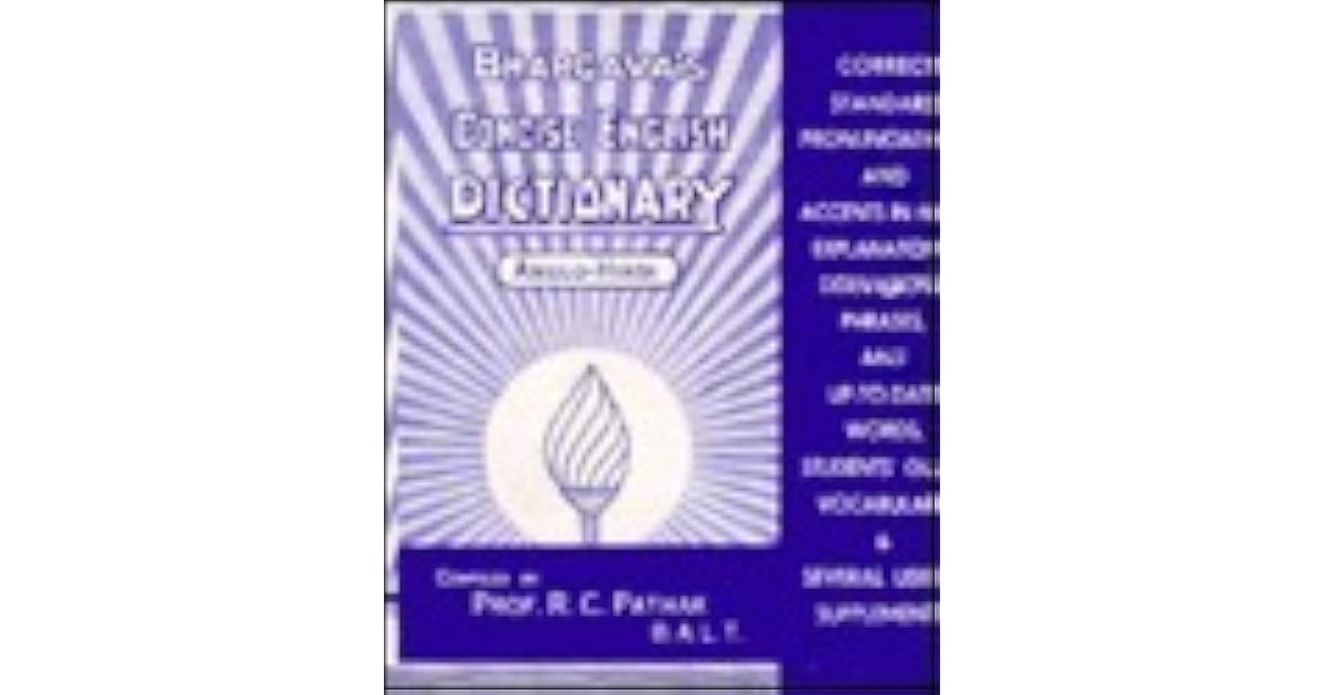 Bhargava's Concise English Dictionary by R.C. Pathak
