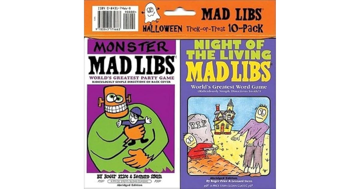 Mad Libs Halloween; Night of the Living Mad Libs/Monster Mad Libs, Vol ...