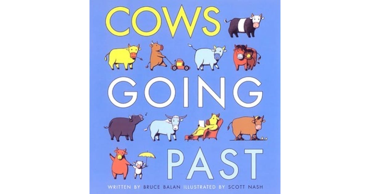 Cows Going Past by Bruce Balan