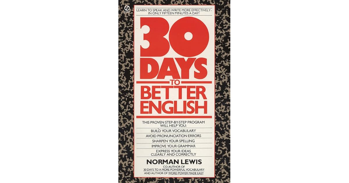 Thirty Days to Better English by Norman Lewis