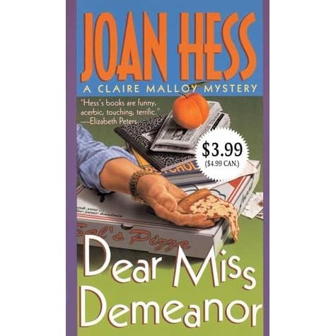 Dear Miss Demeanor (Claire Malloy, #3) by Joan Hess — Reviews ...