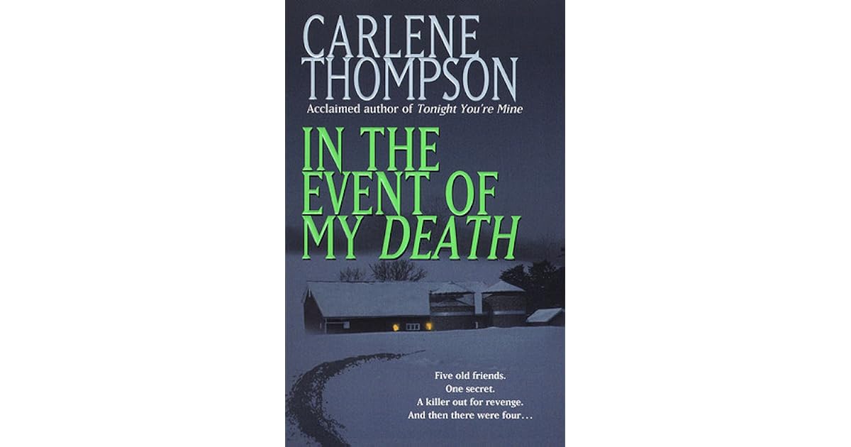 In the Event of My Death by Carlene Thompson