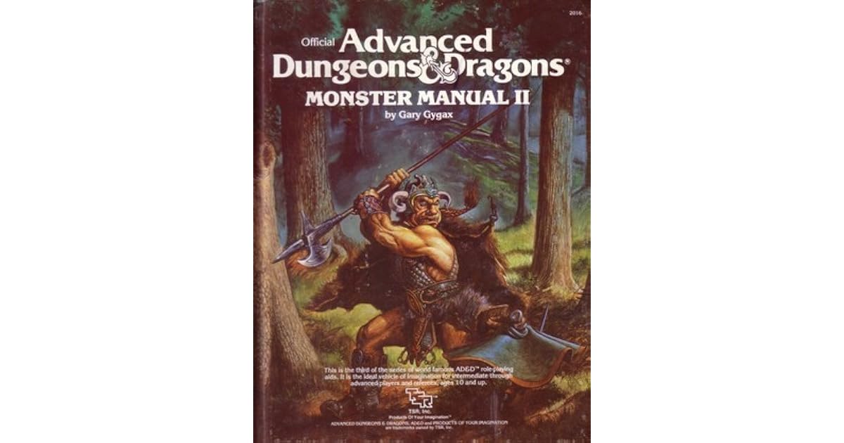 Monster Manual II by E. Gary Gygax