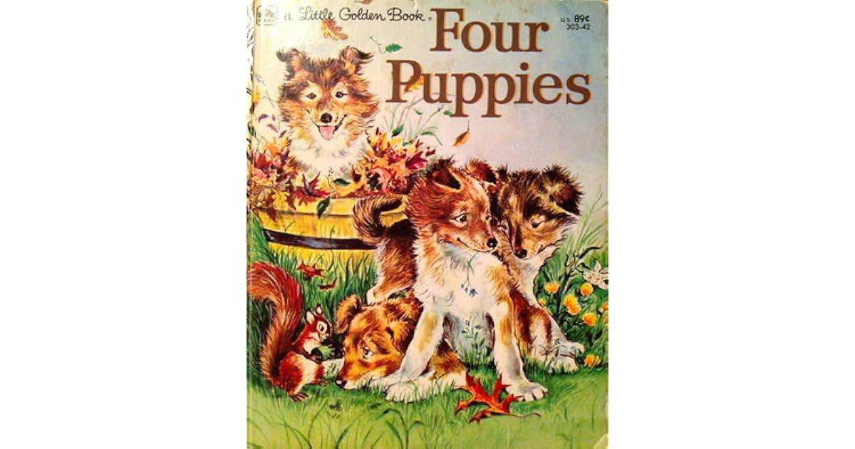 Four Puppies (Little Golden Book) by Anne Heathers