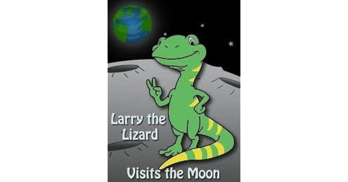 Larry the Lizard Visits the Moon by Victor Alfaro
