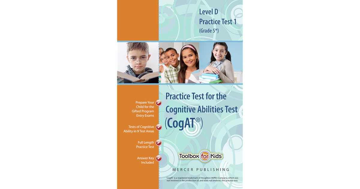 Cognitive Abilities Test CogAT® Multilevel D Book (Grade 5*) - Practice ...