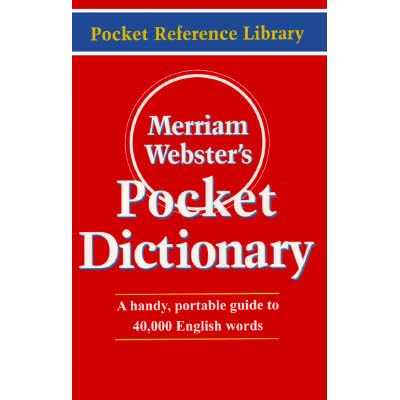 Merriam-Webster's Pocket Dictionary by Merriam-Webster — Reviews ...