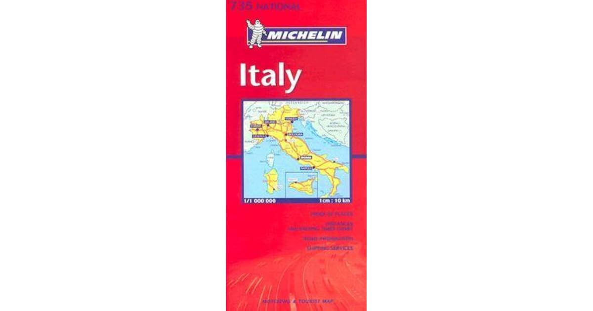 Michelin Italy Map by Guides Touristiques Michelin
