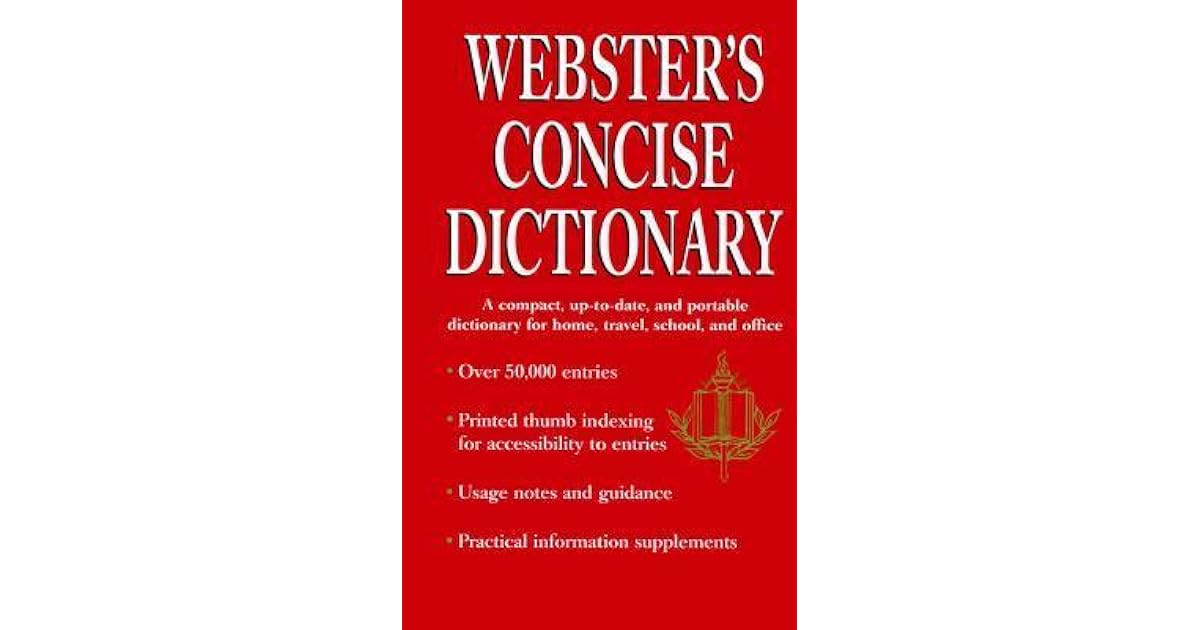 Webster's Concise Dictionary by Gramercy Books