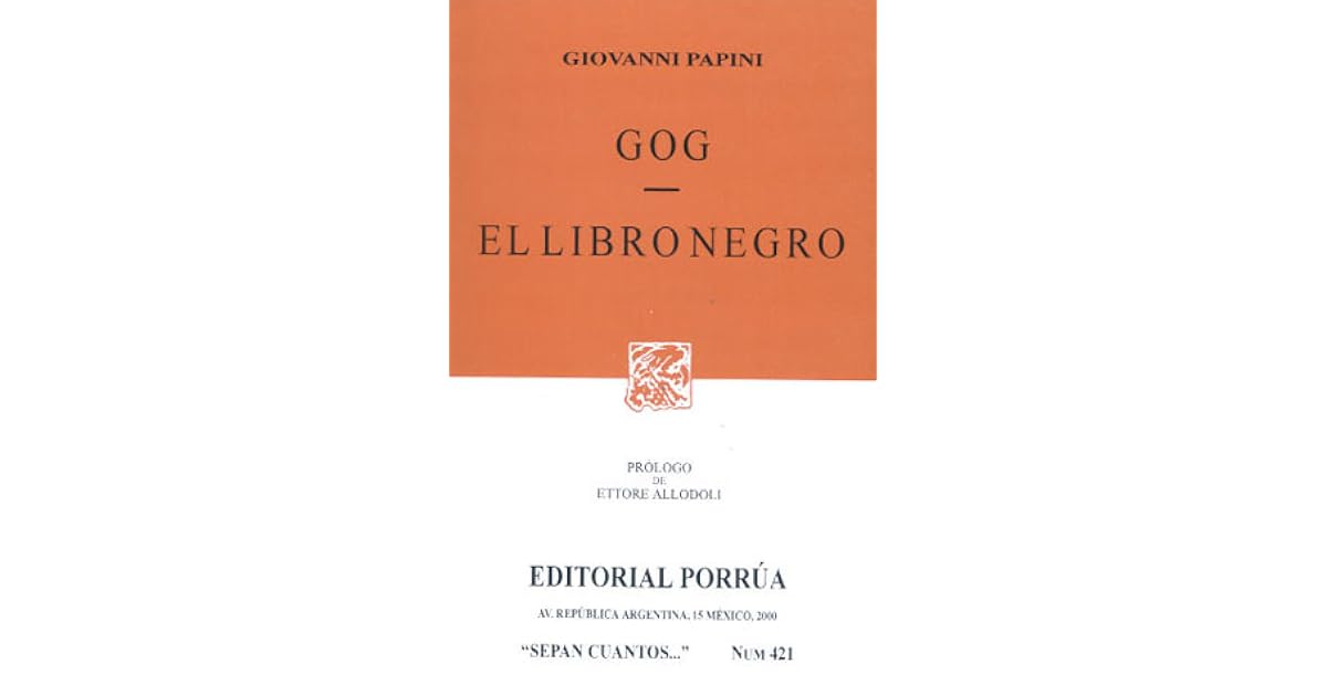 Gog / El libro negro by Giovanni Papini