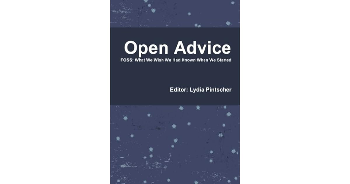 Open Advice by Lydia Pintscher
