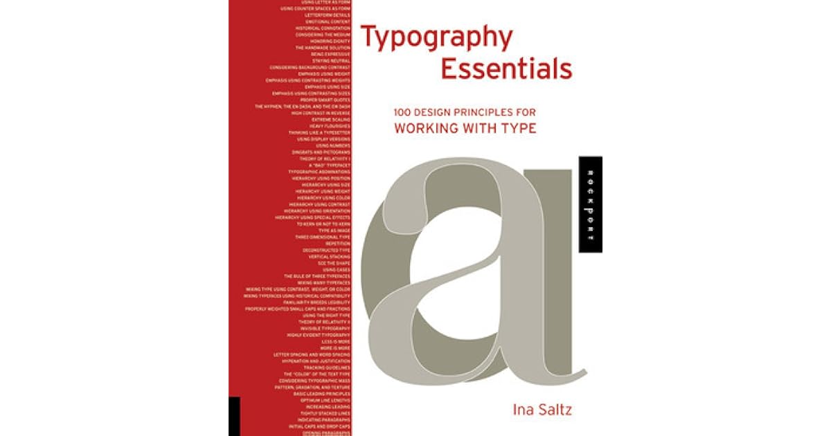 Typography Essentials: 100 Design Principles for Working with Type by ...