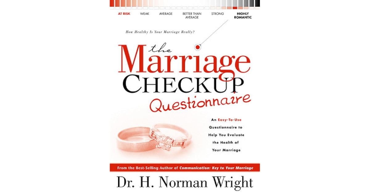 The Marriage Checkup Questionnaire by H. Norman Wright