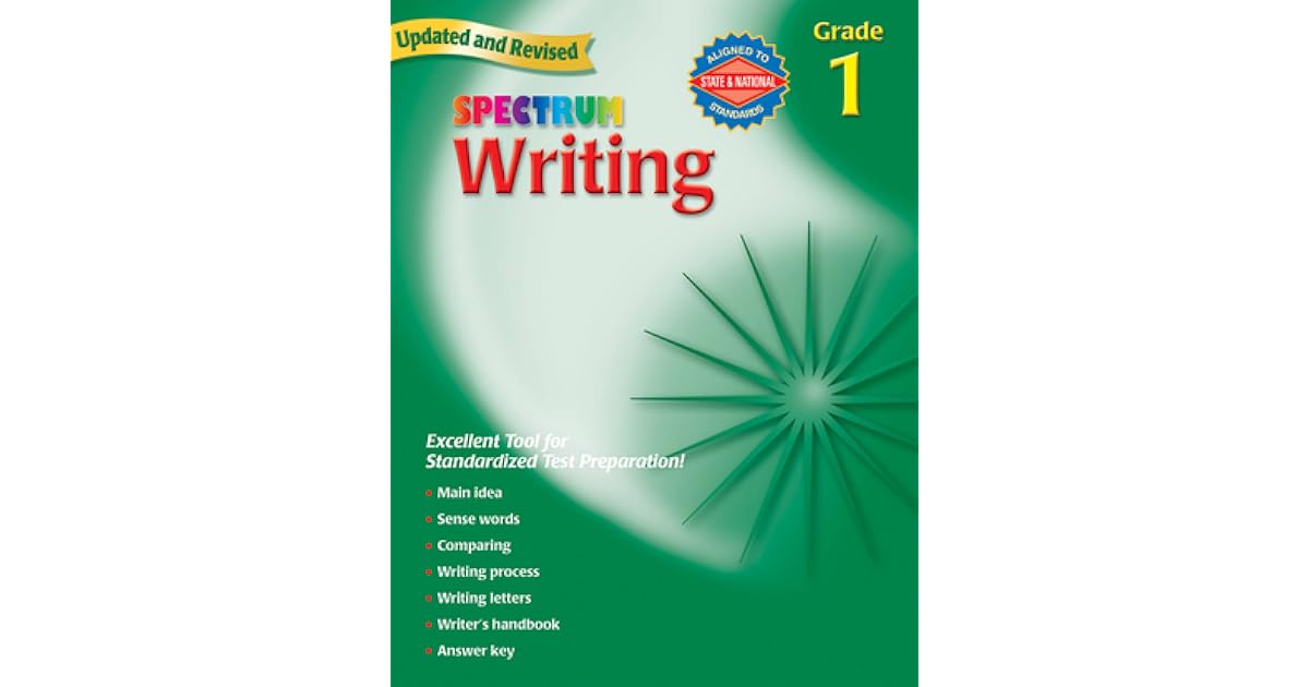 Spectrum Writing, Grade 1 by School Specialty Publishing