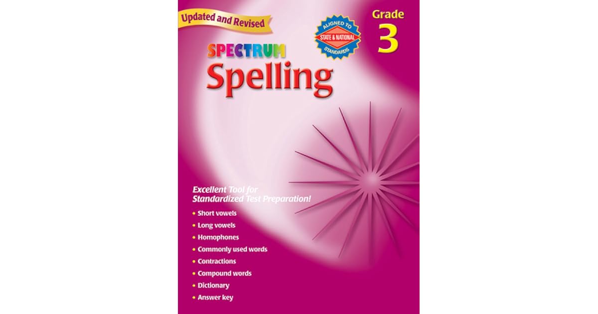 Spectrum Spelling, Grade 3 by School Specialty Publishing