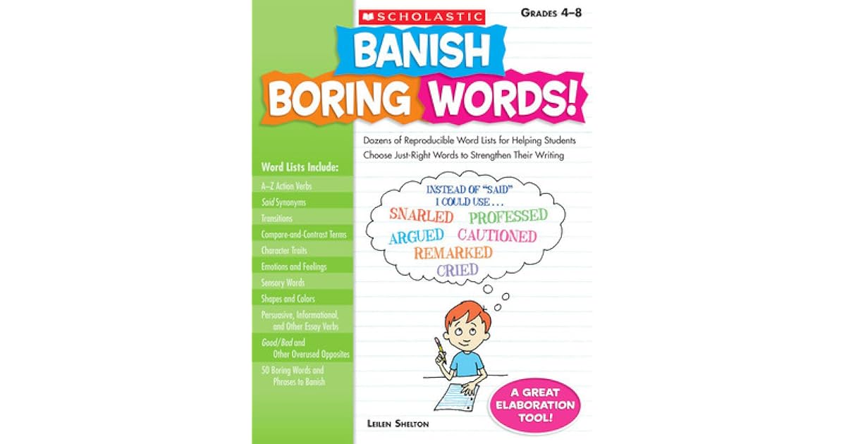 Banish Boring Words!: Dozens of Reproducible Word Lists for Helping ...