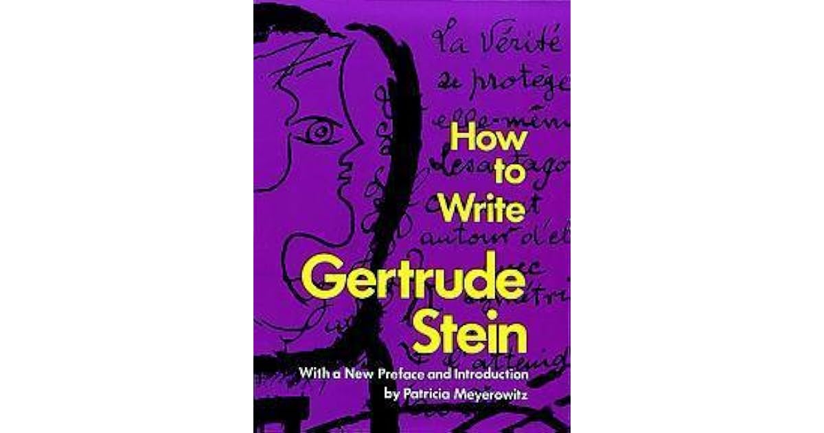 How to Write by Gertrude Stein