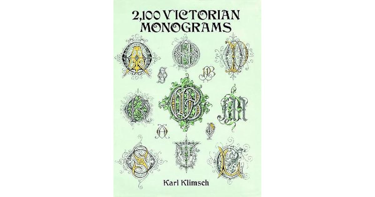 2,100 Victorian Monograms by Karl Klimsch