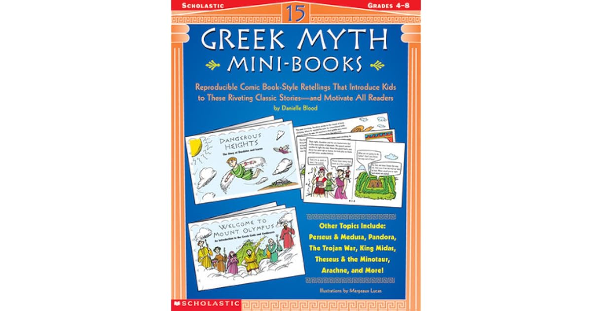 15 Greek Myth Mini-Books: Reproducible Comic Book-Style Retellings That ...