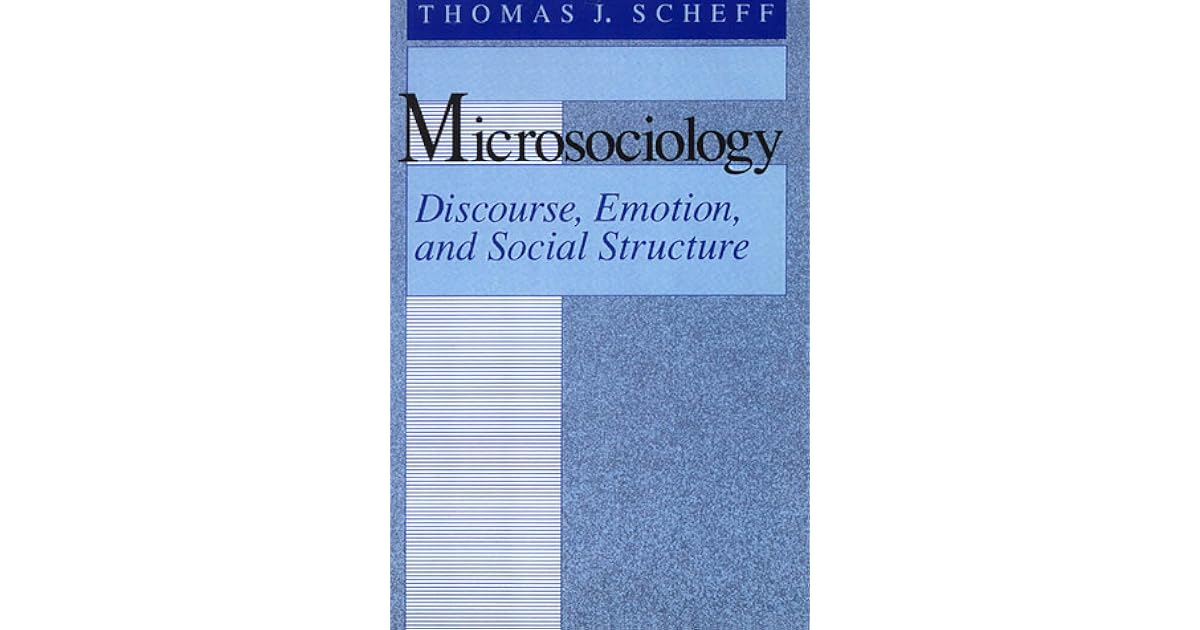 Microsociology: Discourse, Emotion, and Social Structure by Thomas J ...
