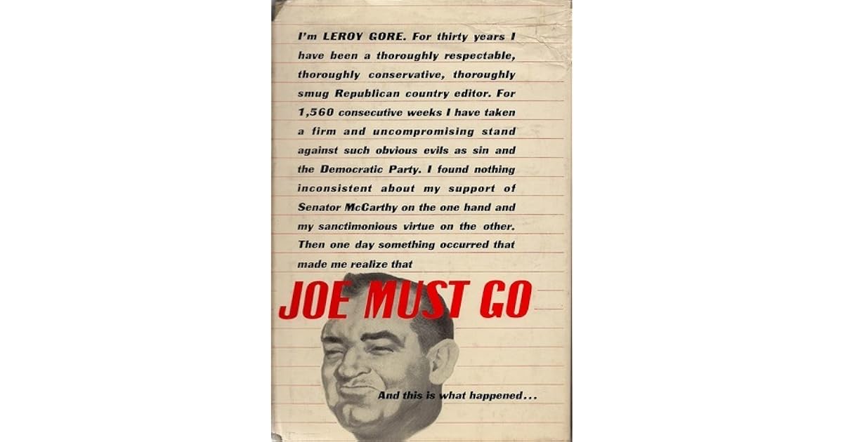Joe Must Go by Leroy Gore