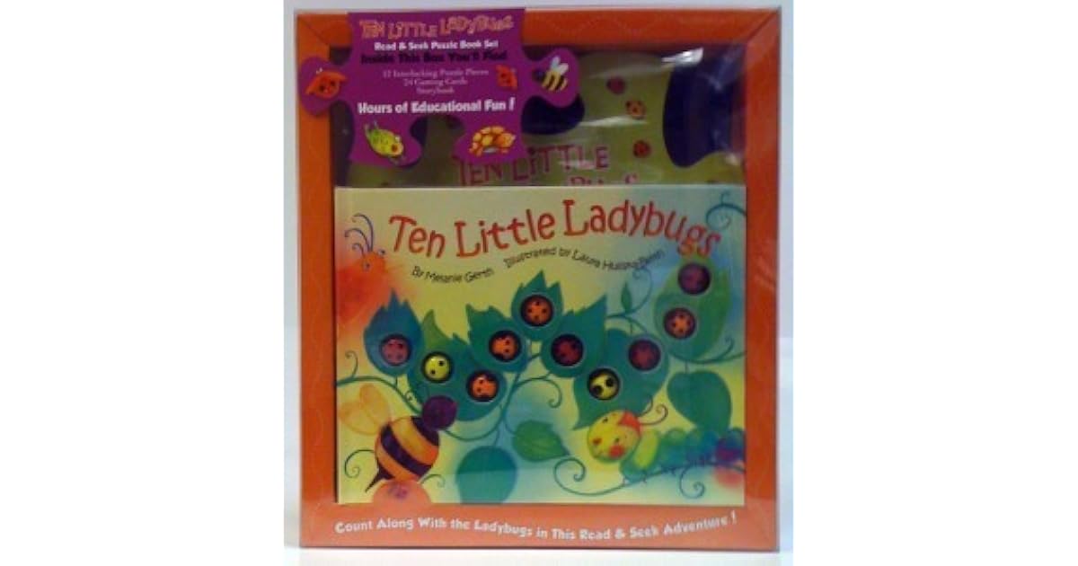 Ten Little Ladybugs Read & Seek Puzzle Book Set by Melanie Gerth