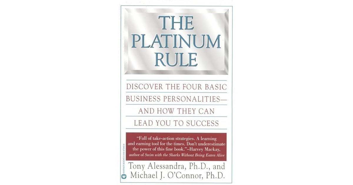 The Platinum Rule: Discover the Four Basic Business Personalities ...