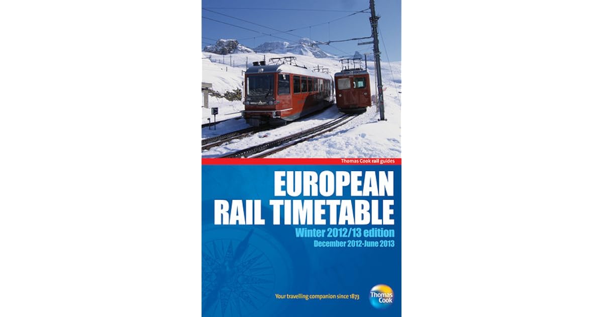 European Rail Timetable Winter 2012/13 by Thomas Cook Publishing