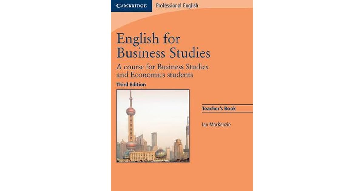 English for Business Studies Teacher's Book: A Course for Business ...