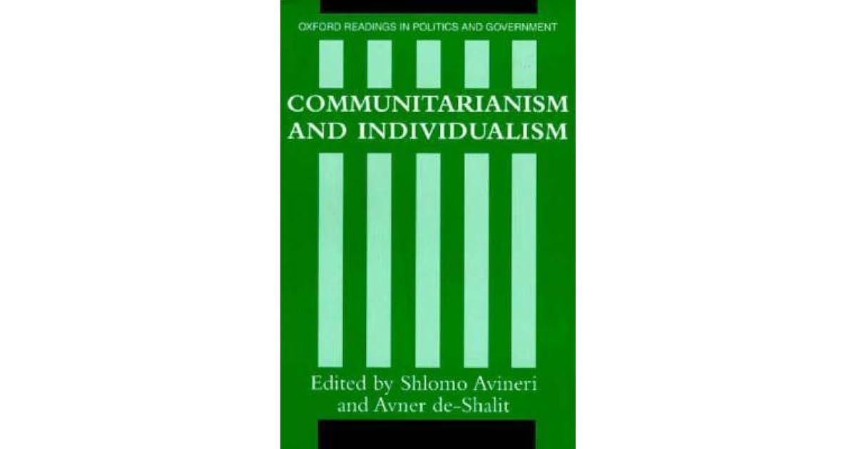 Communitarianism and Individualism by Shlomo Avineri