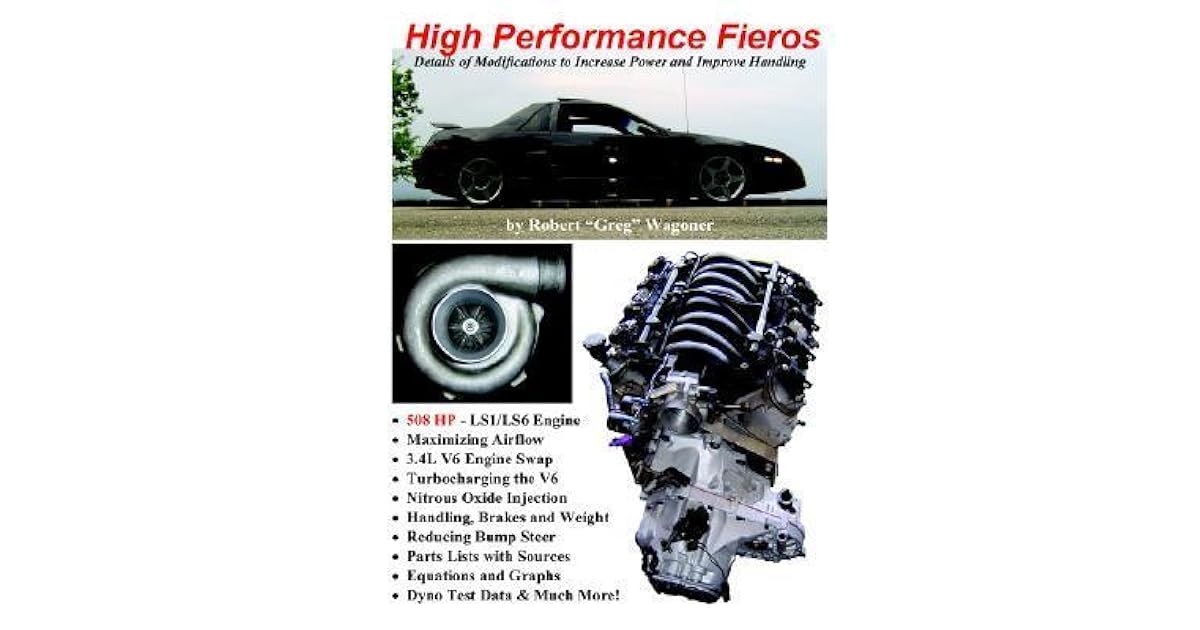 High Performance Fieros, 3.4l V6, Turbocharging, Ls1 V8, Nitrous Oxide ...