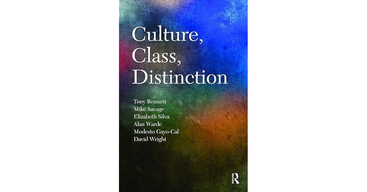 Culture, Class, Distinction by Tony Bennett